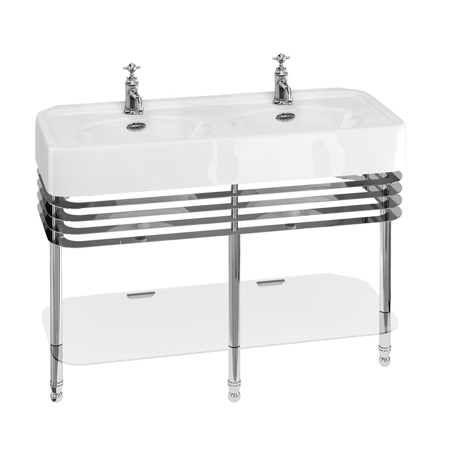 Arcade 1200mm Basin with Basin Stand (with Chrome Basin Stand ...