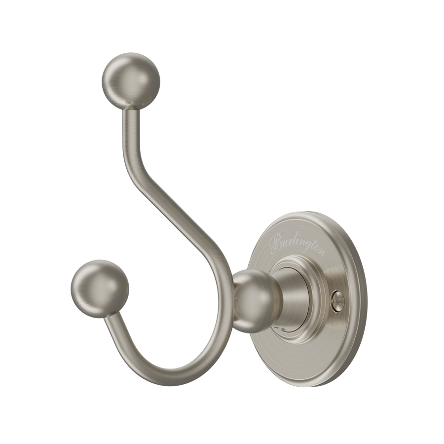 Double Robe Hook (Chrome) in Accessories | SKU A4CHR | Burlington Bathrooms