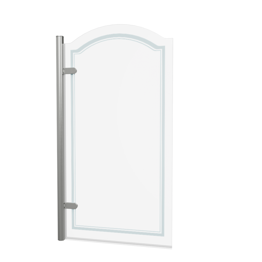 Classique Curved Hinge Bath Screen (Finish: Silver Left hand) | SKU ...