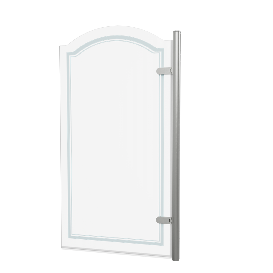 Classique Curved Hinge Bath Screen (Finish: Silver Left hand) | SKU ...