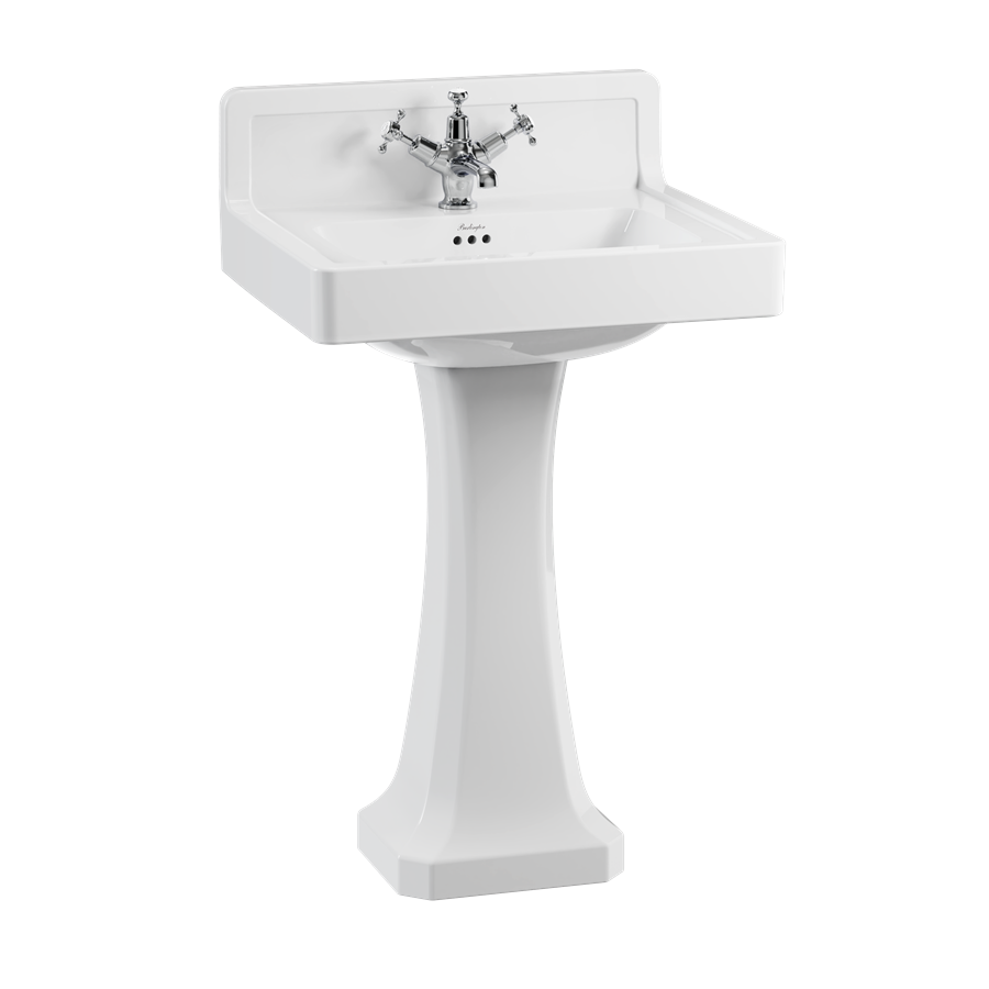 Contemporary Basin 61cm Upstand with Pedestal (Contemporary Basin 61cm ...