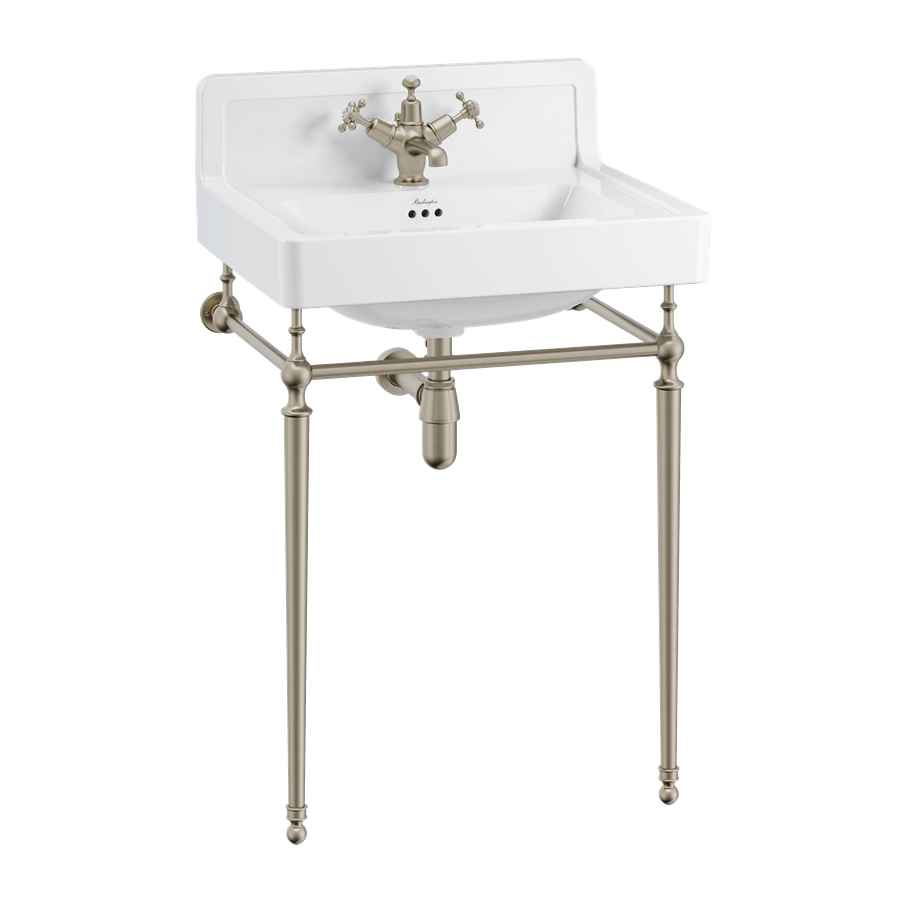 Contemporary Basin 61cm Upstand with Washstand (Contemporary Basin 61cm ...