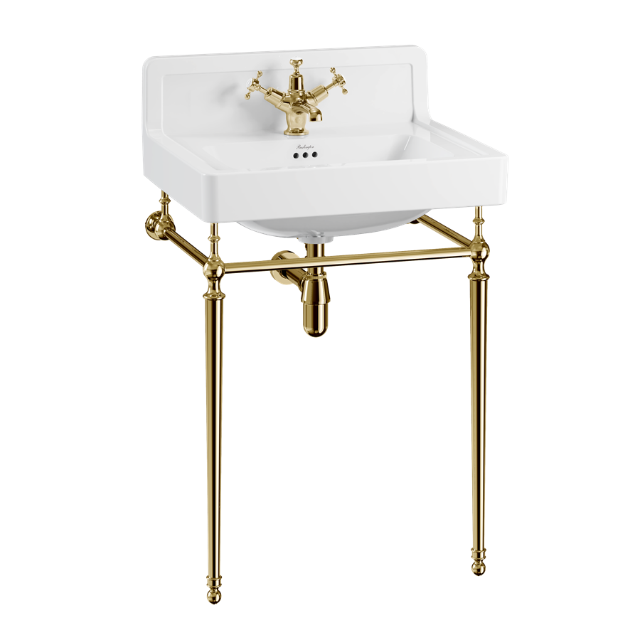 Contemporary Basin 61cm Upstand with Washstand (Contemporary Basin 61cm ...