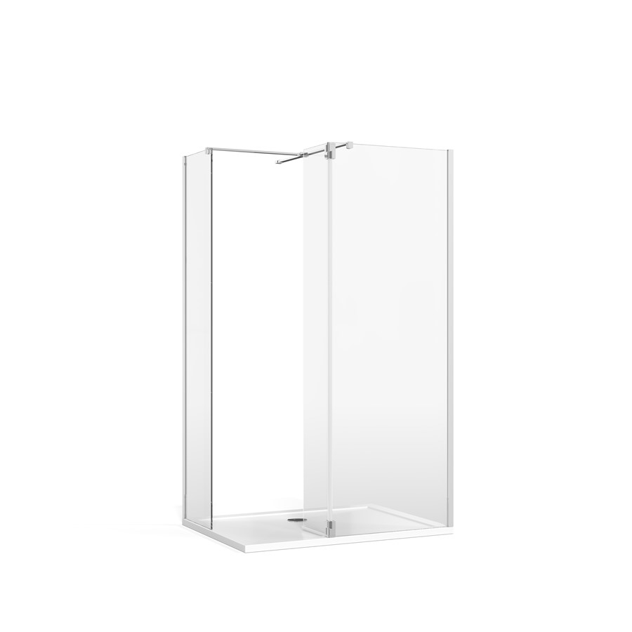Corner with Hinged Deflector (T Bracing Bar) in Showering | SKU ...