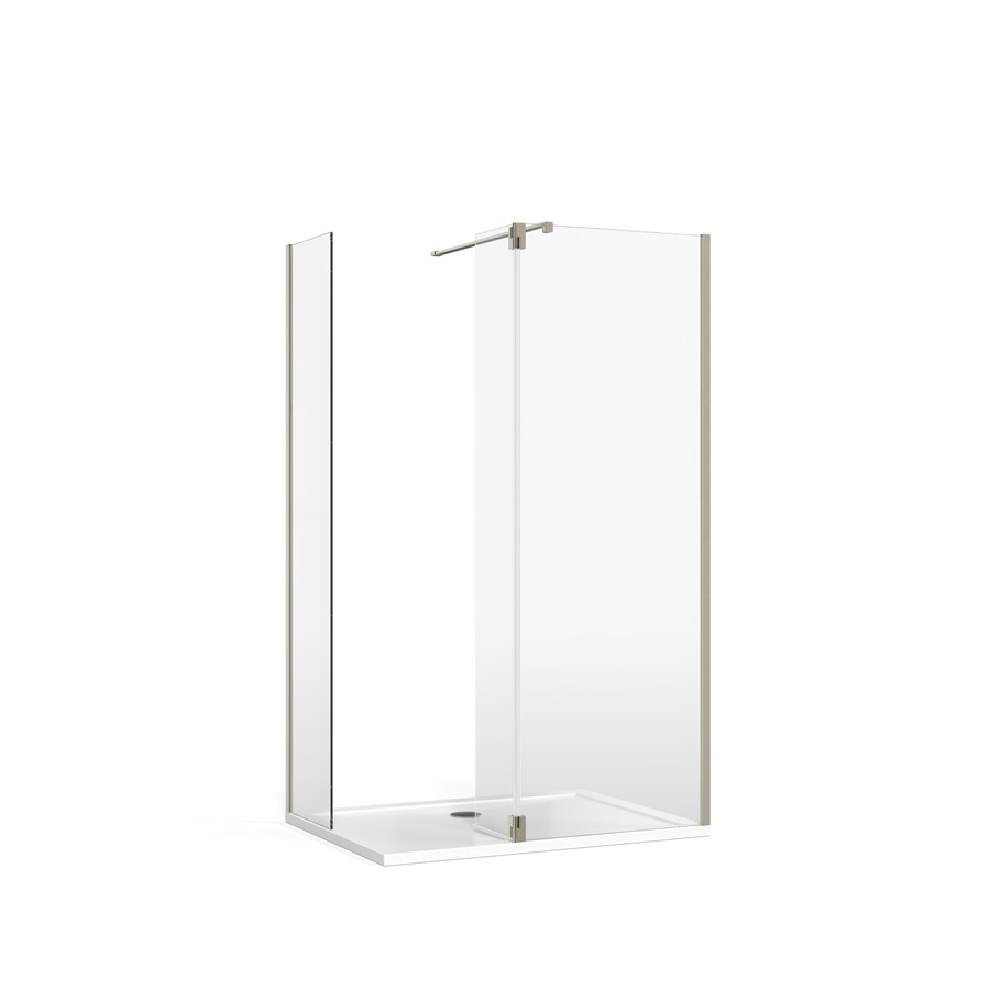 Corner with Hinged Deflector (Wall Bracing Bar) in Showering | SKU ...
