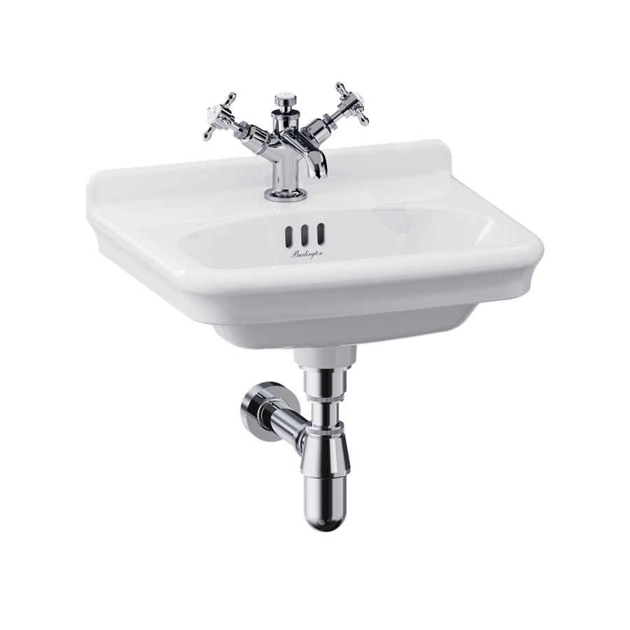 Guild 450 Wash Basin (1 Tap Hole) | SKU GU0451SCW | Burlington Bathrooms