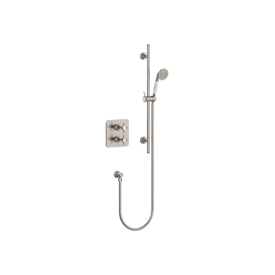 Guild Square Thermostatic Single Outlet Concealed Shower Valve with ...