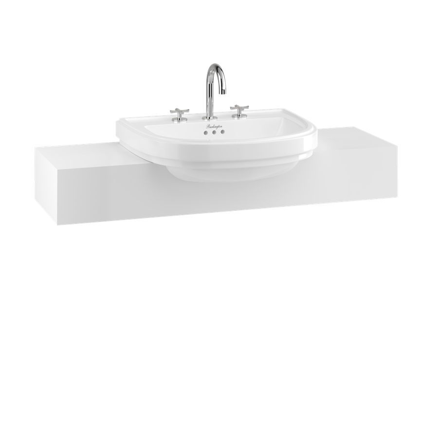Riviera 580mm Semi Inset Basin (with 0 tap holes) | SKU RIV5NTH ...