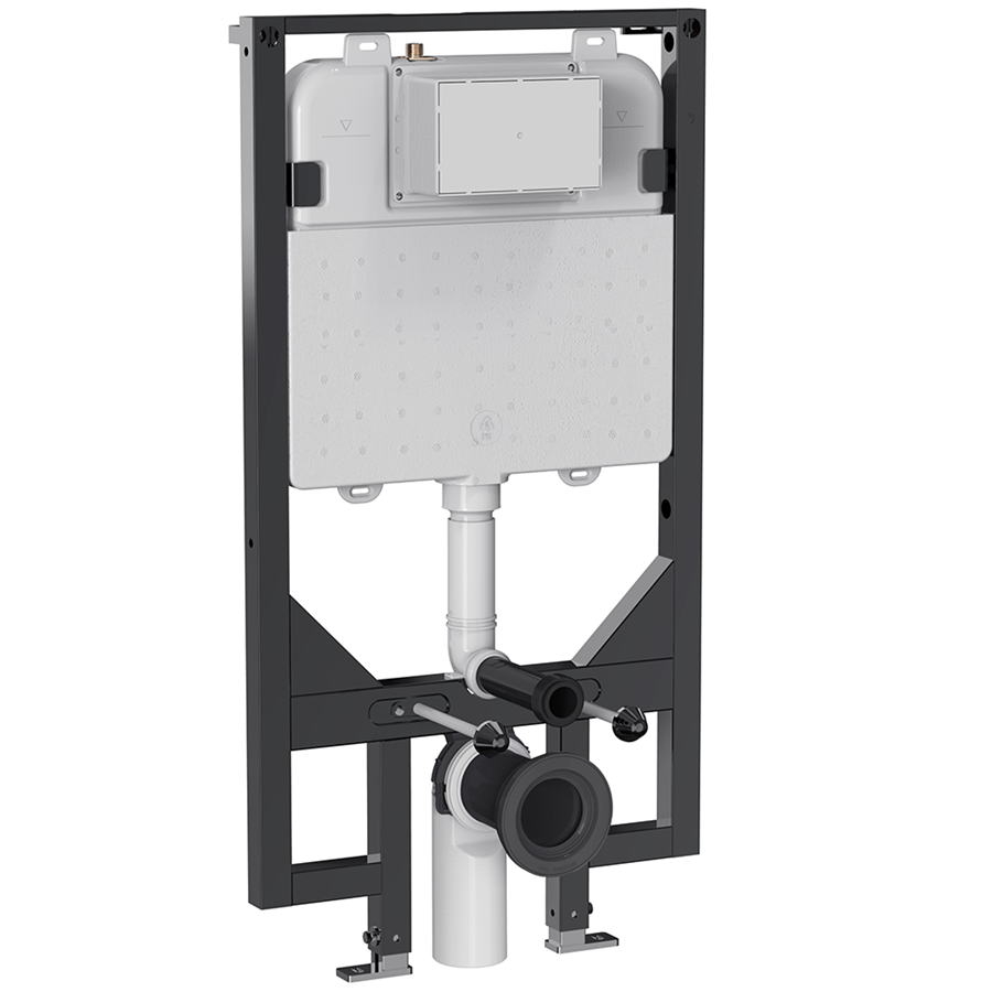 Slim Depth WC Support Frame 1.14M Height (with dual flush concealed ...