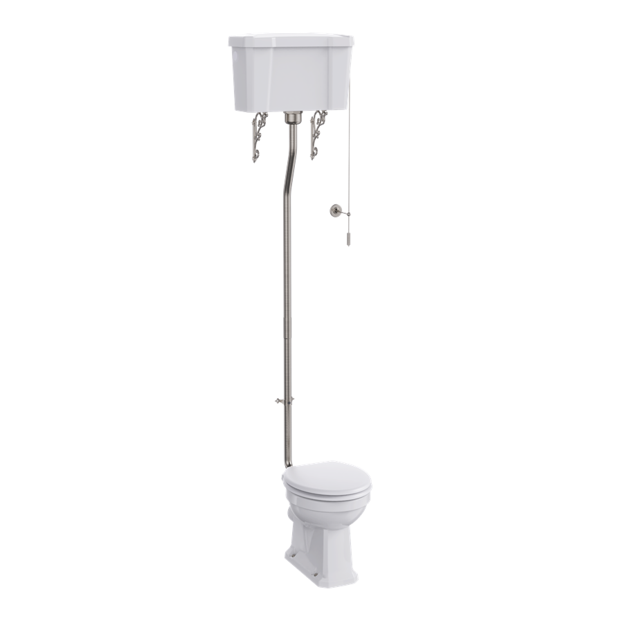 Standard High Level WC with Dual Flush Ceramic Cistern (Standard High ...