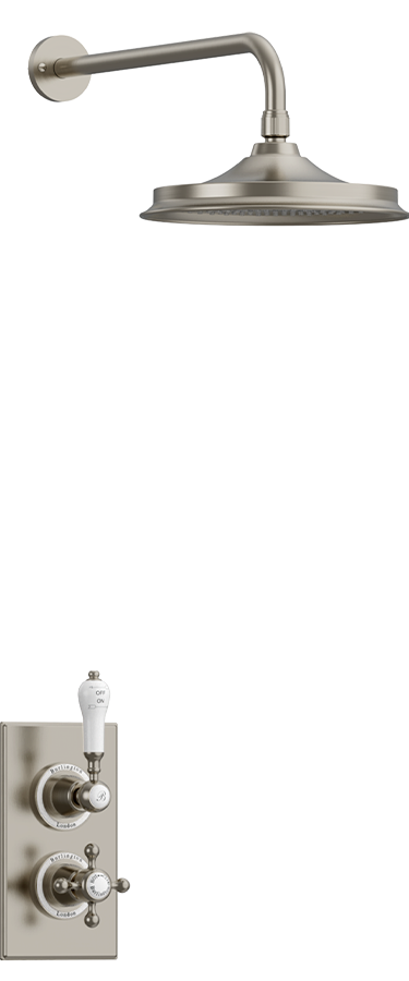 Trent Thermostatic Single Outlet Concealed Shower Valve with Fixed ...