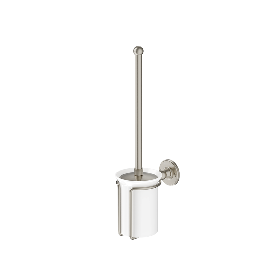 WC Brush Holder (Chrome with White accent) in Accessories | SKU A8 CHR ...